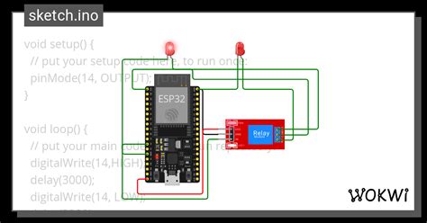 Relay Wokwi Esp32 Stm32 Arduino Simulator