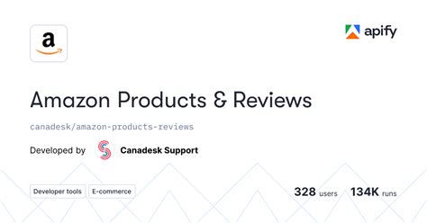 issues · amazon products and reviews · apify