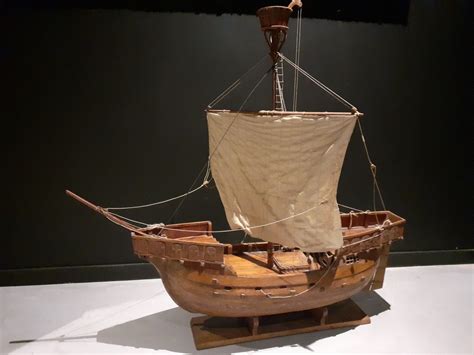 A Detailed Model Of A Medieval Caravel From The 12th Century Atelier