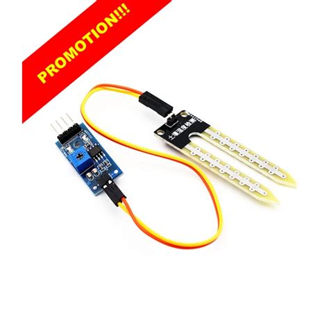 NEW SOIL MOISTURE SENSOR MODULE ARDUINO RASPBERRY PI RPI ROBOTIC Shopee Singapore
