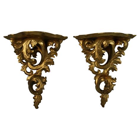 Vintage Art Deco Iron Wall Brackets At 1stdibs Art Deco Brackets
