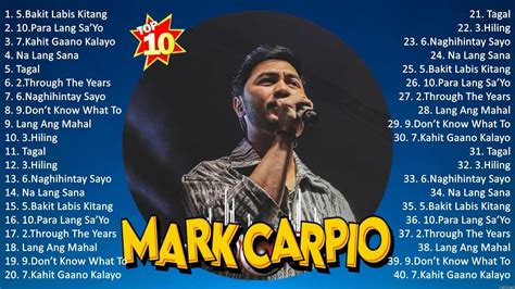 Mark Carpio 2024 ~ Mark Carpio Full Album ~ Mark Carpio Opm Full Album