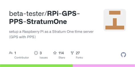 GitHub Beta Tester RPi GPS PPS StratumOne Setup A Raspberry Pi As A Stratum One Time Server