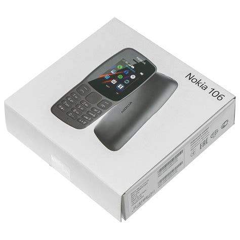 Телефон мобильный NOKIA 106 TA-1114, 2 SIM, 1,8", серый - купить на ...