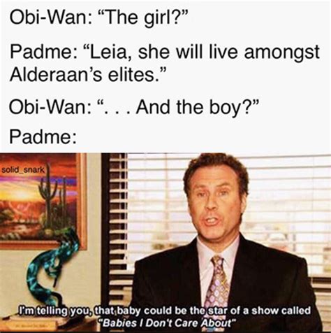 Pin By 123 On Memes Star Wars Quotes Star Wars Jokes Prequel Memes