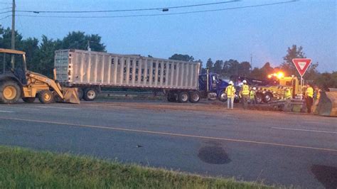 Overturned Tractor Trailer Blocks I 40 Ramp Driver Injured Abc11