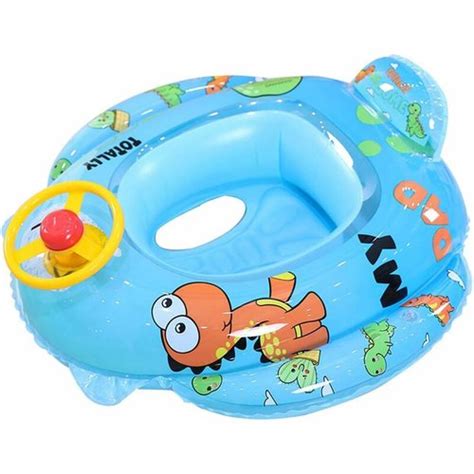 Bouée Siège Bain Bébé Flotteur Voiture Cartoon Gonflable Bouée Anneau