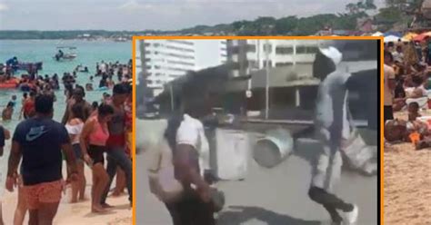 Masajistas Protagonizan Bochornosa Pelea En Las Playas De Cartagena