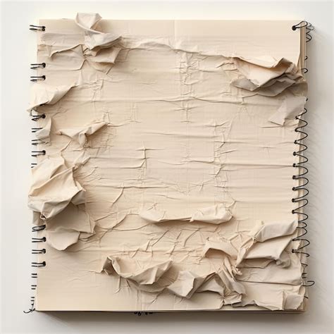 Premium Ai Image Crumpled Notebook Paper Texture