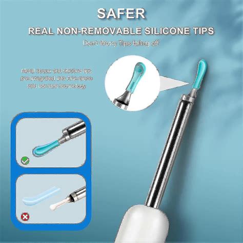 Ear Wax Removal Tool Camera R1 Upgraded Anti Fall Off Eartips Ear