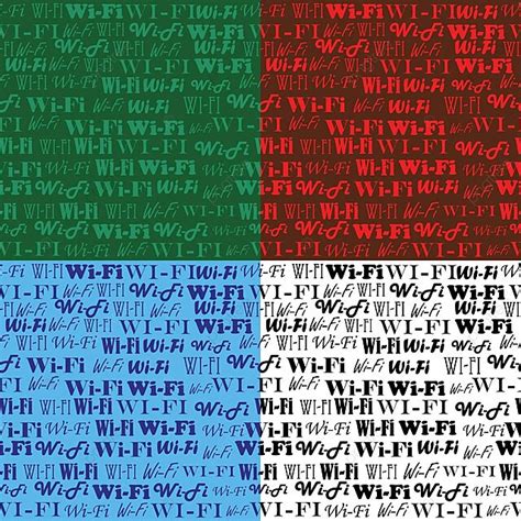 Wi Fi Seamless Pattern Free Pattern Wallpaper Vector Free Pattern