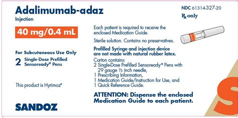 Dailymed Adalimumab Adalimumab Adaz Injection Solution