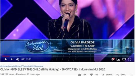 Fakta Olivia Pardede Peserta Indonesian Idol Yang Banjir Pujian Saat Showcase Kelas