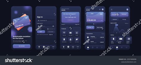 Banking Application Splash Screen Stock Vector Royalty Free Shutterstock