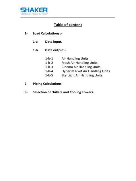Hvac Calculation Sheet Pdf Ventilation Architecture Horsepower