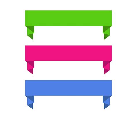 Premium Vector Set Of Ribbons