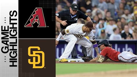 D Backs Vs Padres Game Highlights 81923 Mlb Highlights Youtube