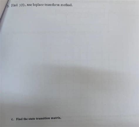 Solved 63 Given The Following State Space Representation Of