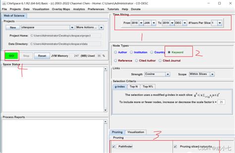 Citespace使用教程系列文章：一、citespace安装和关键词共现图citespace62r4 Csdn博客
