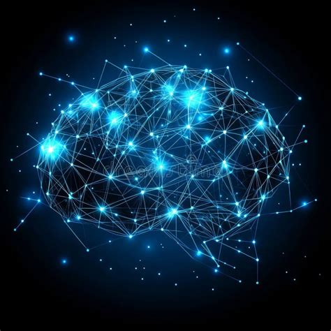 Machine Learning Stock Ai Deep Learning Blockchain And Neural Network Concept A Brain