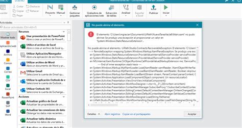 Error Studio X Workspace StudioX UiPath Community Forum