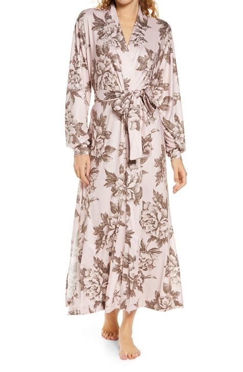 Masongrey Floral Print Long Robe Pink Bouquet Editorialist
