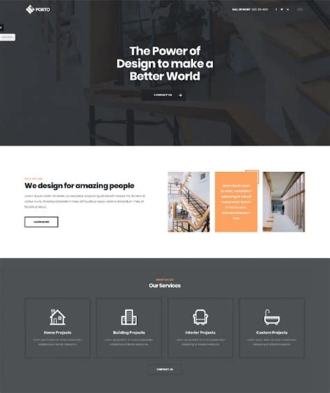 Best Interior Design HTML Website Templates BeginDot