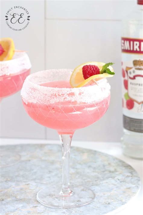 Raspberry Lemon Drop Raspberry Vodka Cocktail With Lemonade