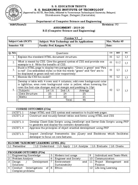 report on assignment problem pdf cascading style sheets html