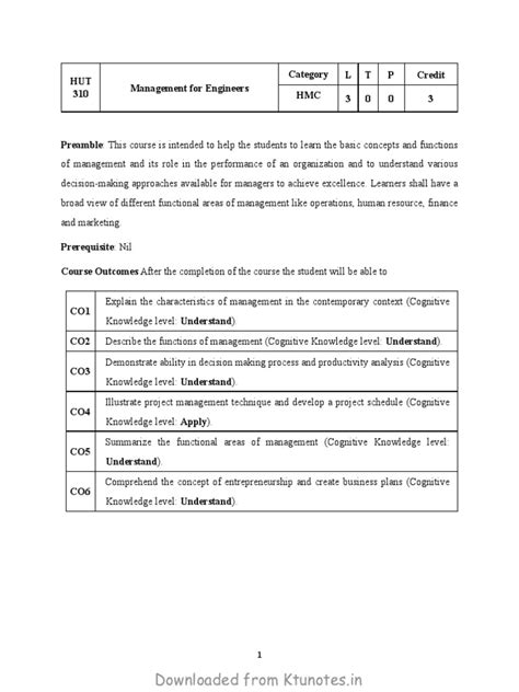 management for engineers ktunotes in pdf project management