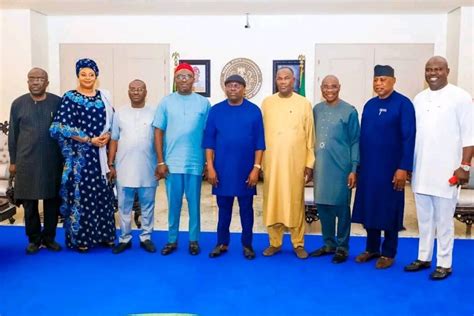 Pdp Nwc Members Visit Fubara In Rivers Declare Him Party Leader Thecable