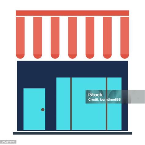 쇼핑 저장소 건물벡터 저장소 전면 일러스트 레이 션 슈퍼마켓 아이콘 0명에 대한 스톡 벡터 아트 및 기타 이미지 0명 건축 벡터 Istock