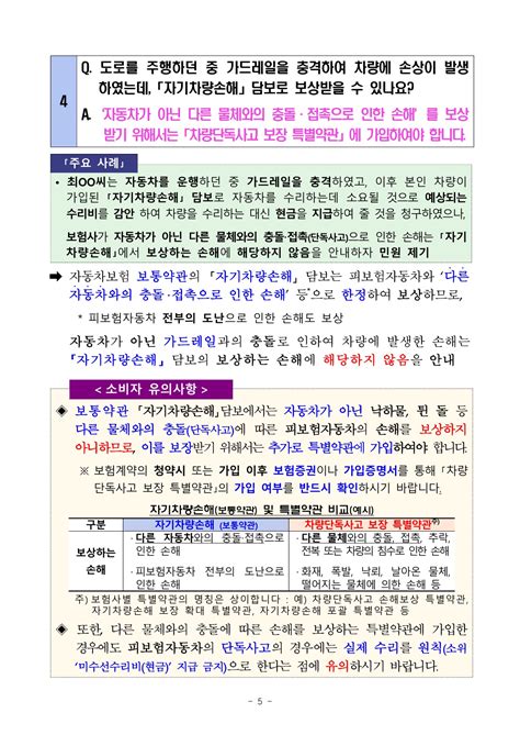 보험 자기차량손해 가입했지만 단독사고 보상안될 수도 있다 보통사람들 보험 자기차량손해 가입했지만 단독사고 보상안될 수도 있다 보통사람들
