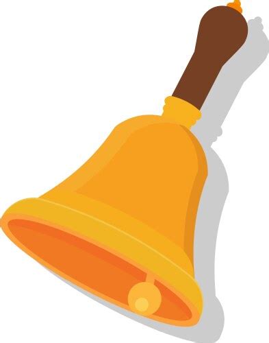 Ring Bell Cartoon Royalty Free Vector Image Vectorstock