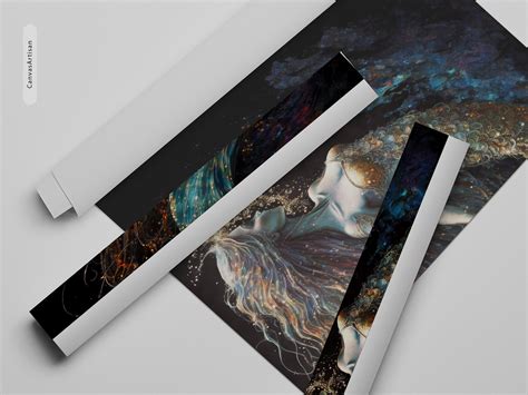 Mermaid Covered With Gold Scales Canvas Mermaid Poster Ocean Canvas