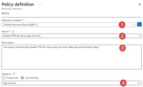 enable ftps on azure app services with azure policy charbel nemnom
