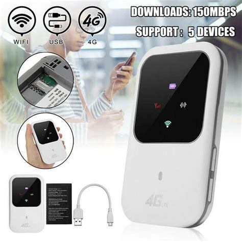 Portable Unlocked 4g Lte Mobile Router Broadband Wifi Wireless Mifi Hotspot £28 79 Picclick Uk