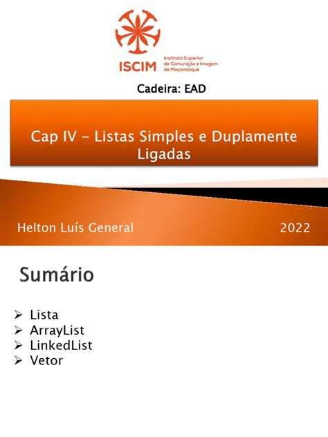 cap iv listas e listas ligadas pdf dados algoritmos e