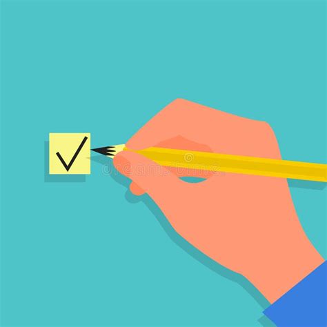 Pencil Checking Blank Checkbox Stock Vector Illustration Of Icon Decision 2494062
