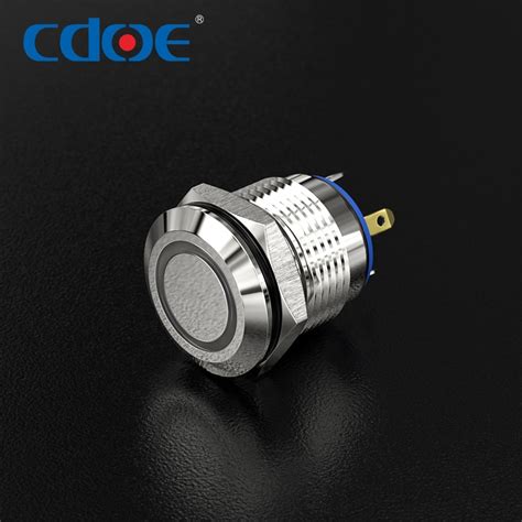 China Manufacturer Anti Vandal Momentary Switch 16mm Cdoe Pushbutton