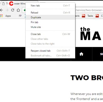 Two Browser Windows Services The Manual