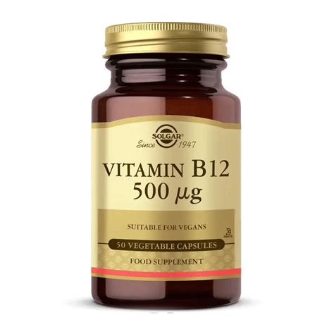 Solgar Vitamin B12 500 Mcg 50 Kapsül