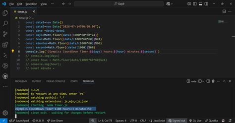 Javascript Nodejs Coding Webdev Miniproject Countdowntimer