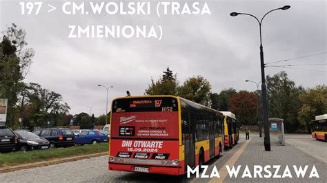 Solaris Urbino 10 III 1052 MZA Warszawa Linia 197 YouTube
