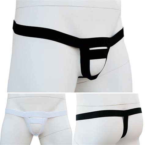Mens Ball Lifter Booster Underwear Enhancer Bulge Ring Straps Thongs