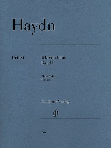HAL LEONARD Haydn F J Piano Trios Vol 1 Henle Urtext Edition Violin