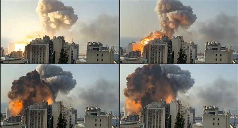 Líbano Beirut Los impactantes VIDEOS que captaron el momento de la
