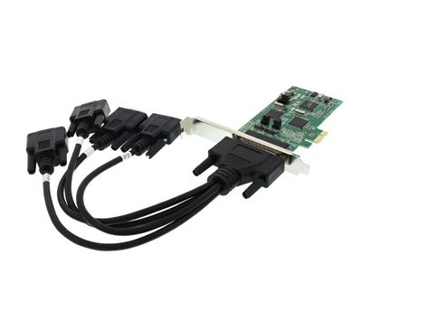StarTech 4 Port PCI Express PCIe Serial Combo Card 2 X RS232 2 X