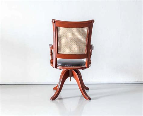 British Colonial Mahogany Desk Chair The Past Perfect Collection