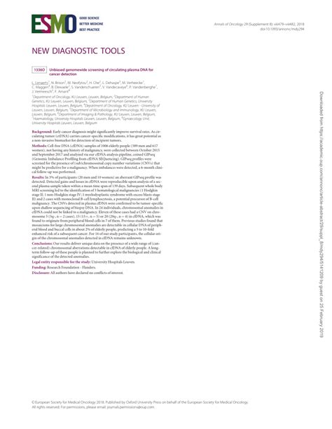 Pdf 1336ounbiased Genomewide Screening Of Circulating Plasma Dna For Cancer Detection